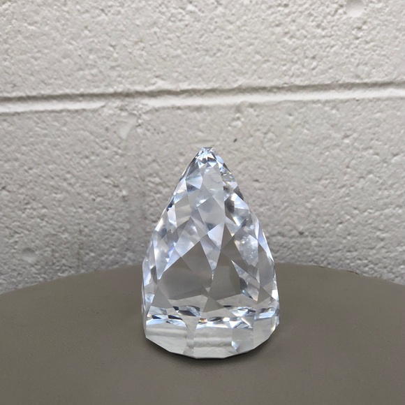 Swarovski | Accents | Swarovski Crystal Vintage Cone Paperweight | Poshmark